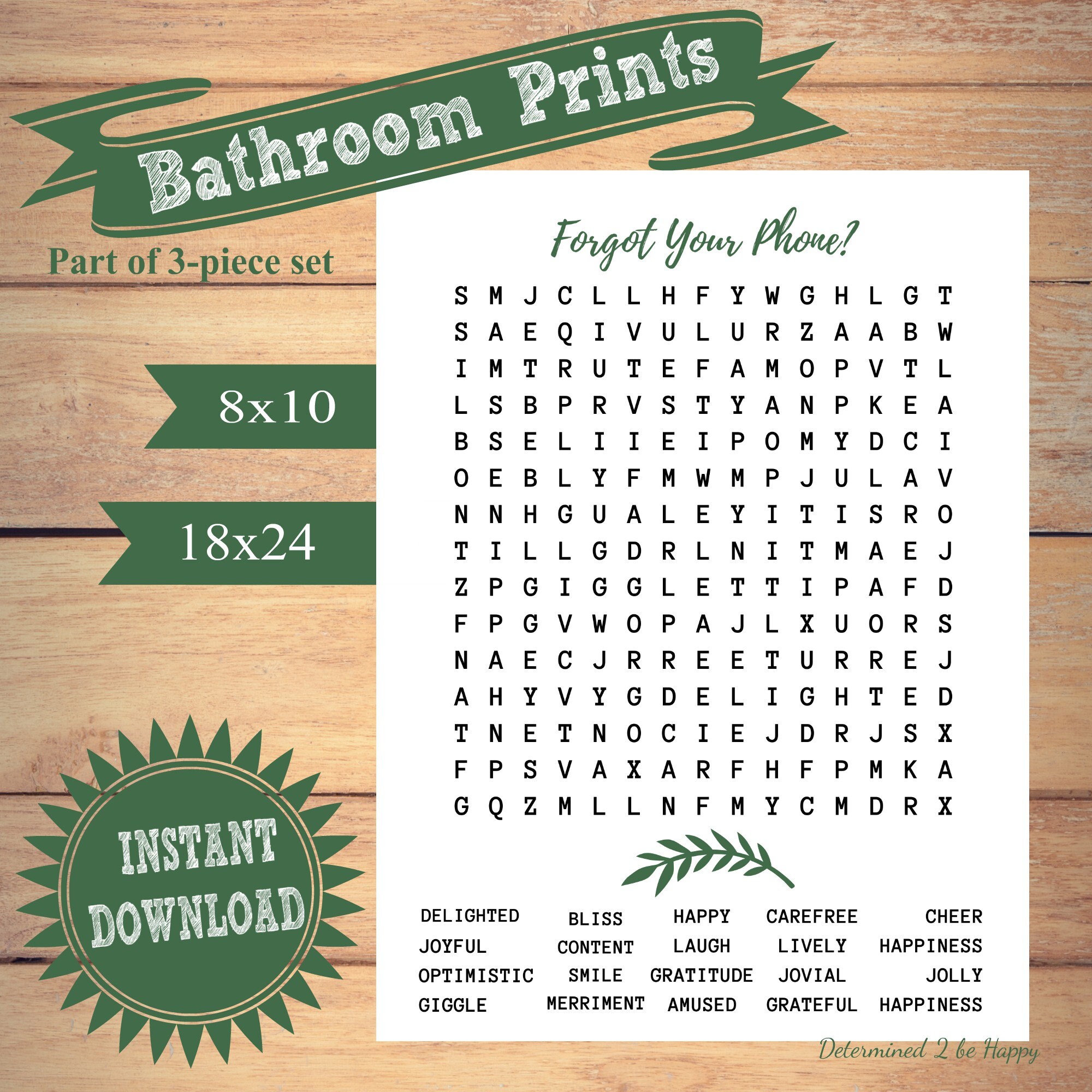 Fun, Farmhouse Style Bathroom Prints | Set of 3 - Different Printable ...