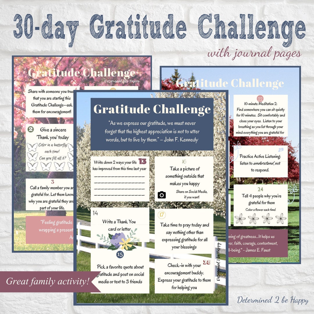NEW 30-day Gratitude Challenge - Etsy