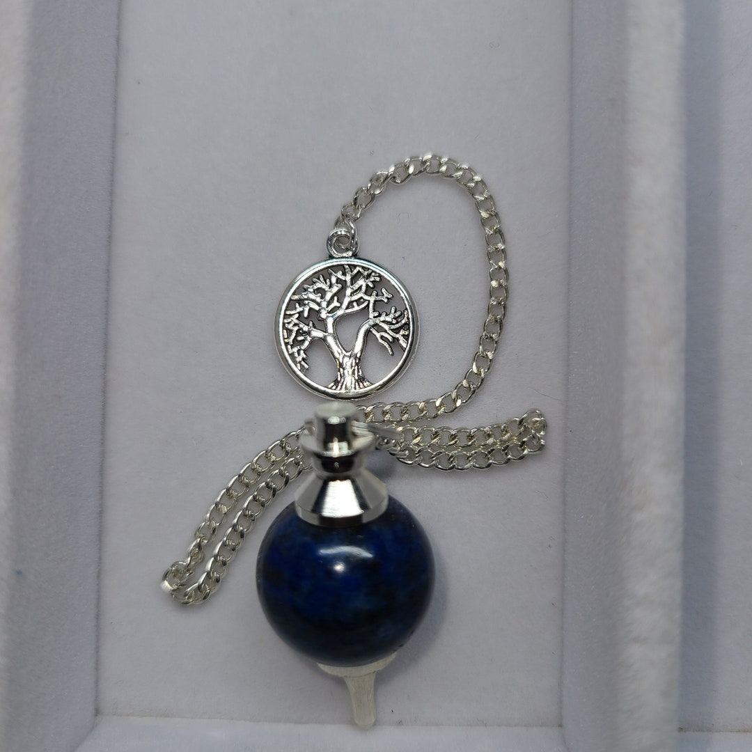 Lapis Lazuli Sephoroton Pendulum W/ Tree of Life Fob, Ball/sphere ...