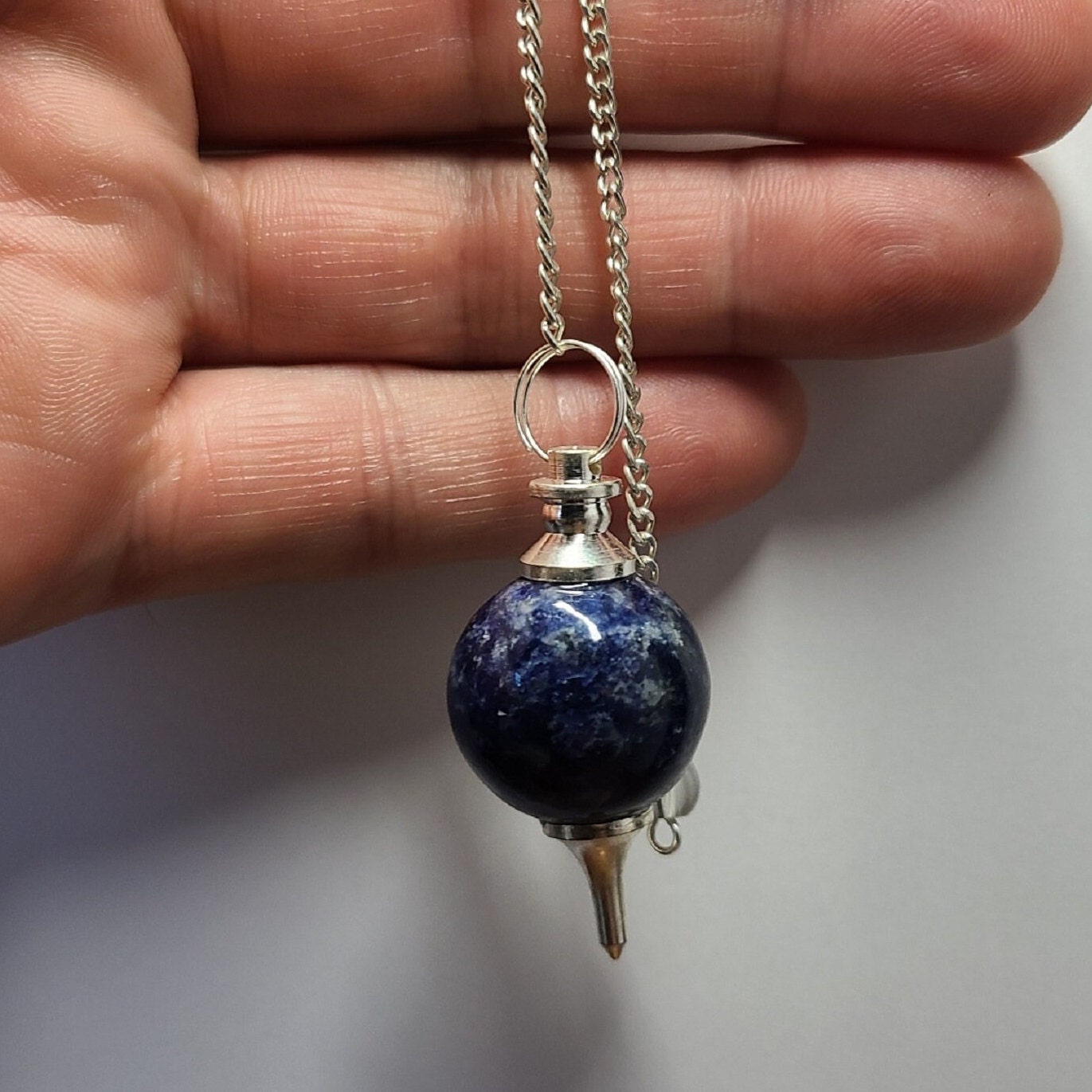 Sodalite Sephoroton Pendulum Ball Pendulum Sphere Pendulum - Etsy