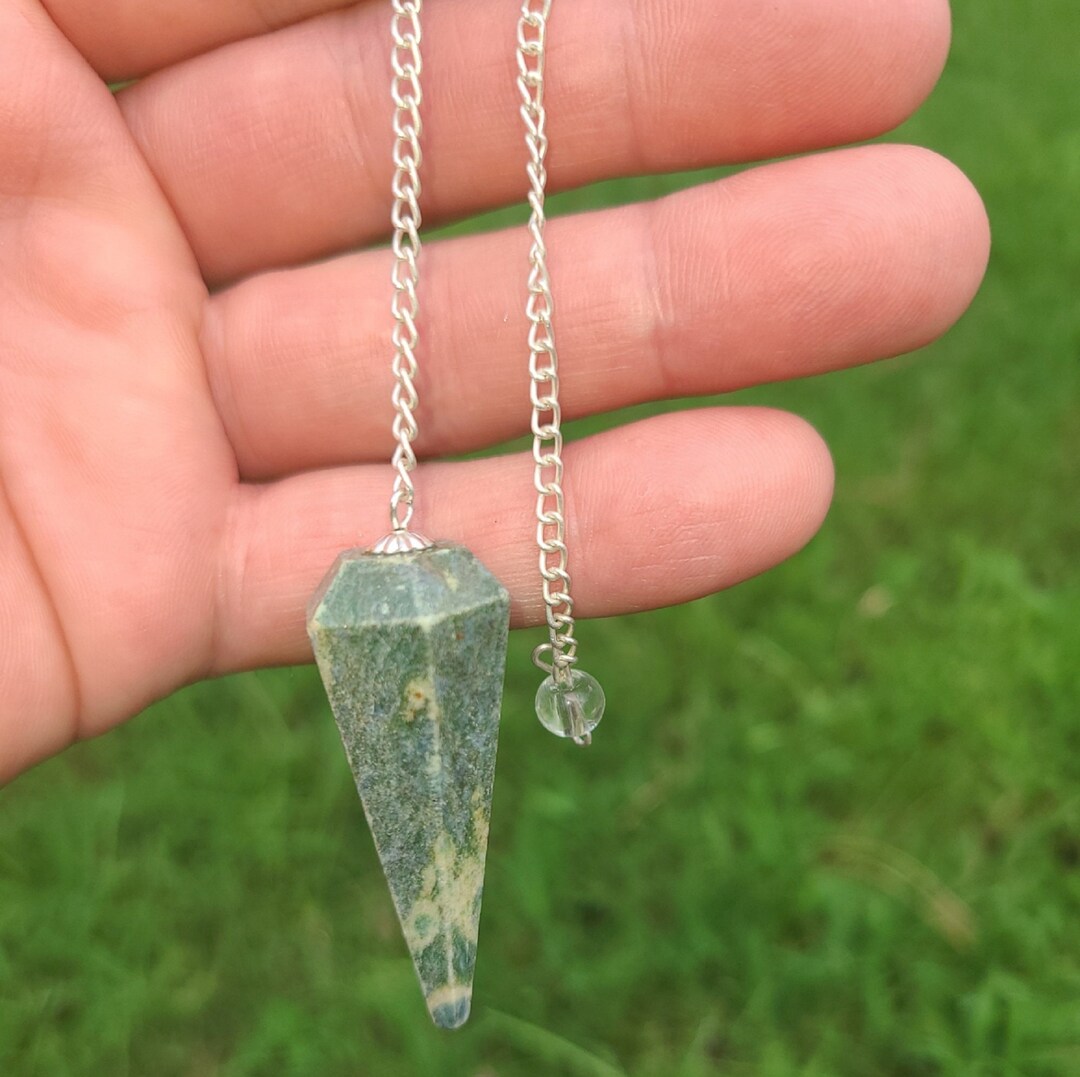 Ruby Zoisite aka Anyolite Faceted Cone Pendulum Healing - Etsy