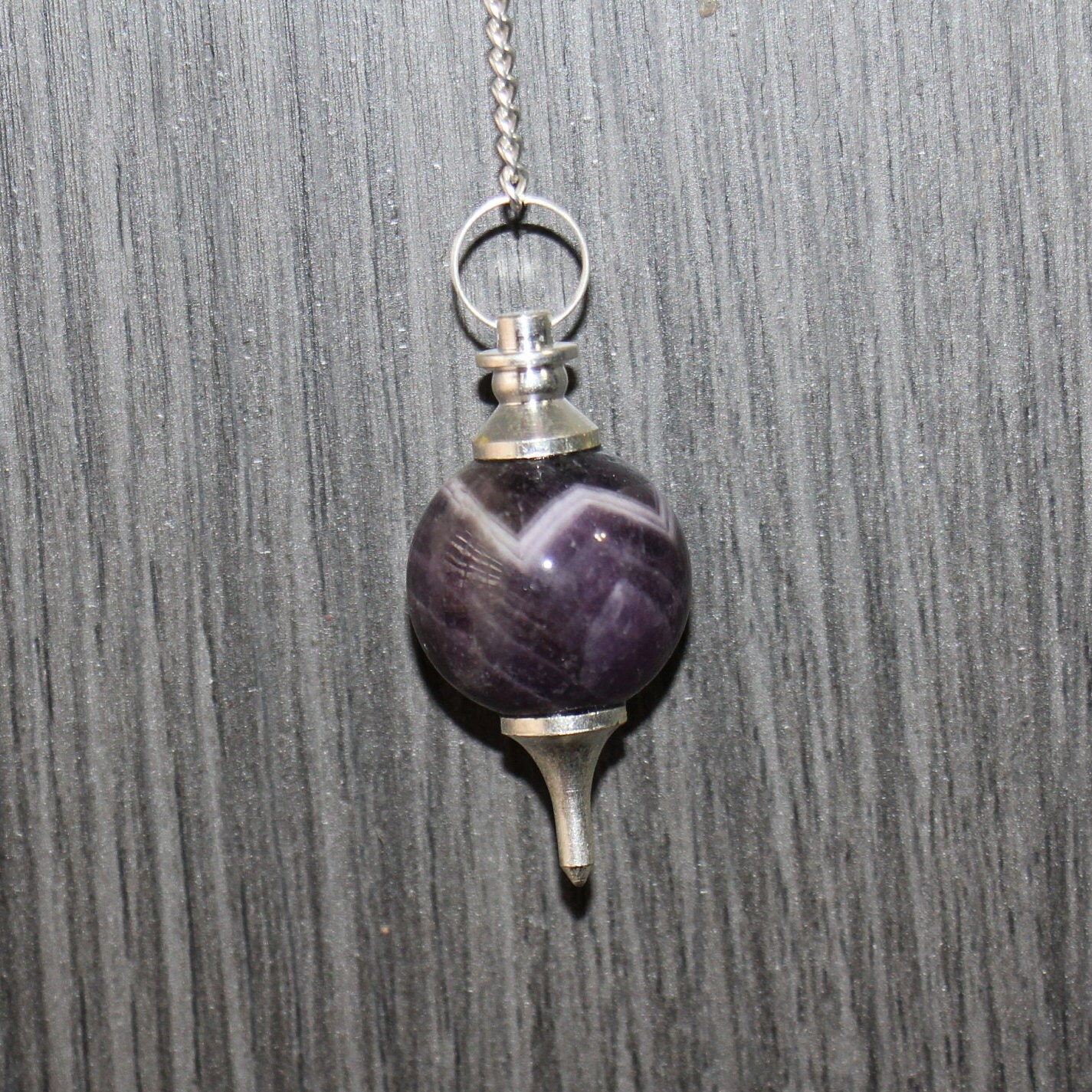 Amethyst Sephoroton Pendulum, Ball Pendulum, Sphere Pendulum, Healing ...