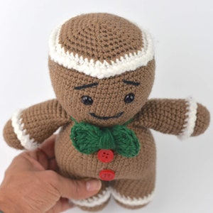 Gingerbread Man Crochet Pattern, Crochet Gingerbread Boy, No Sew ...