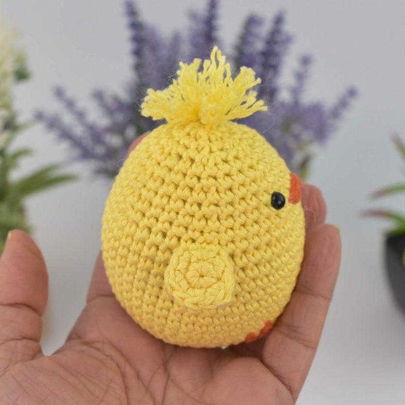 Crochet Chick in Egg Pattern, No-sew Amigurumi (PDF Download) - Etsy