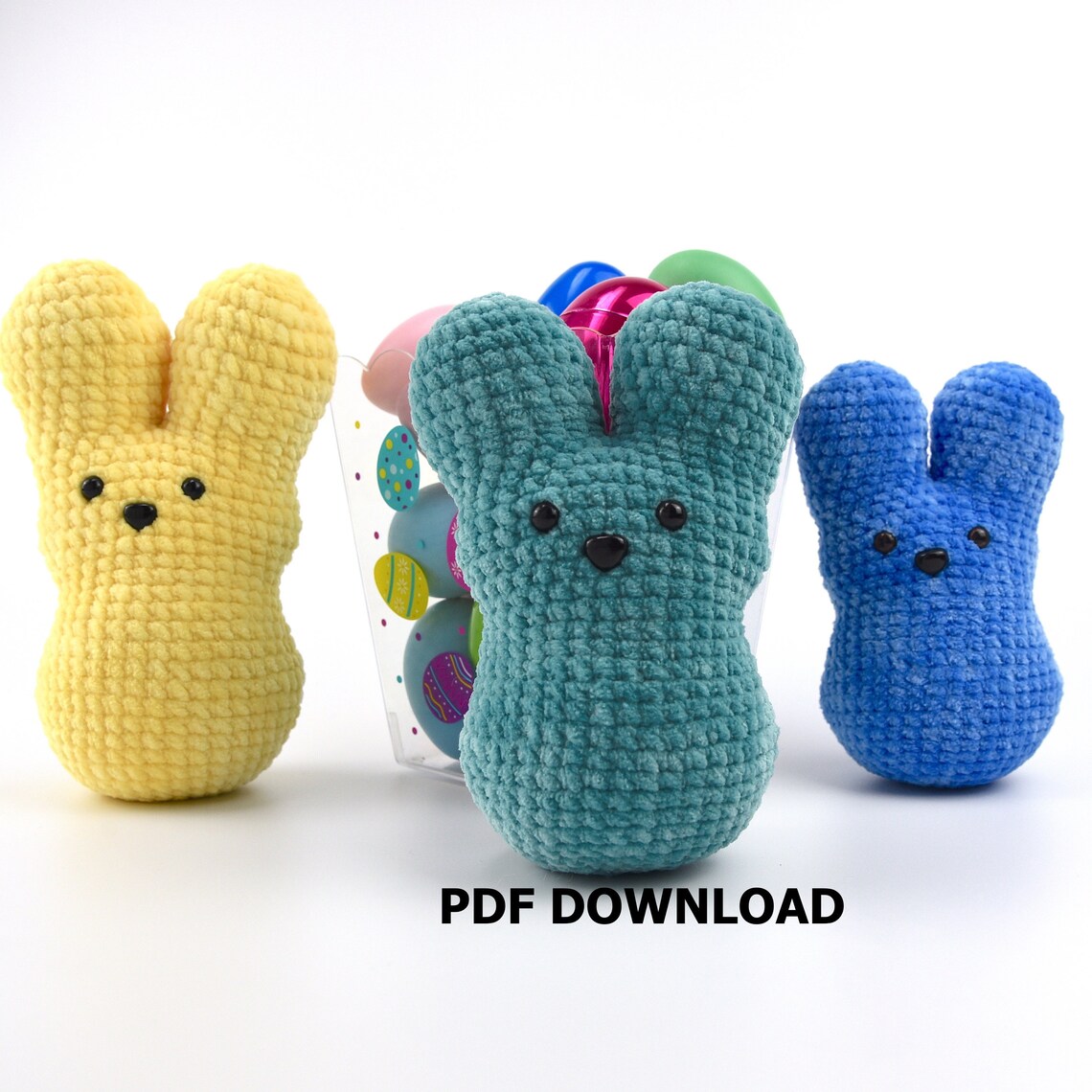 Crochet Peeps Pattern PDF Download Crochet Peep Bunny - Etsy