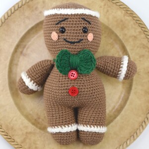 Gingerbread Man Crochet Pattern, Crochet Gingerbread Boy, No Sew ...