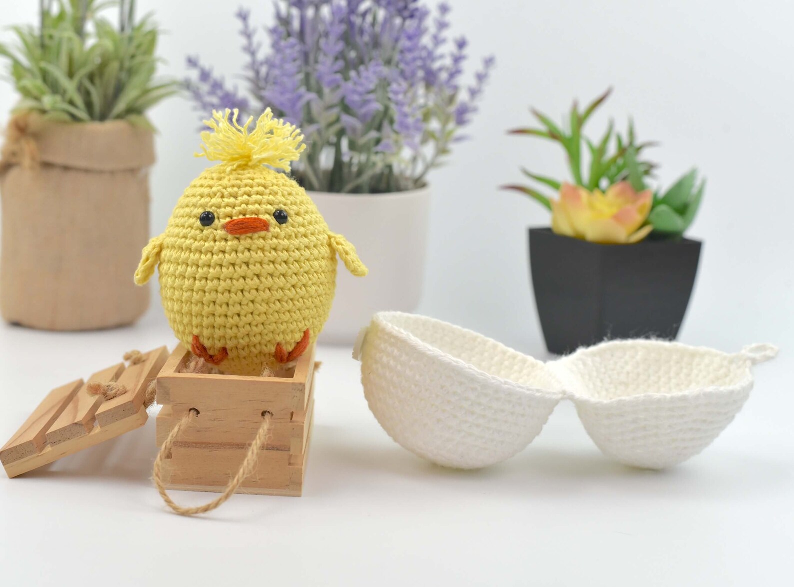 Crochet Chick in Egg Pattern, No-sew Amigurumi (PDF Download) - Etsy