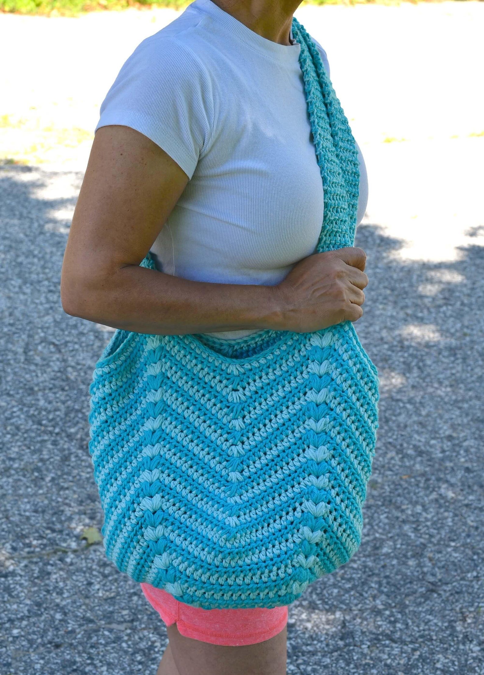 Crochet Tote Bag Pattern: Large Market Bag With Video Tutorial (PDF ...