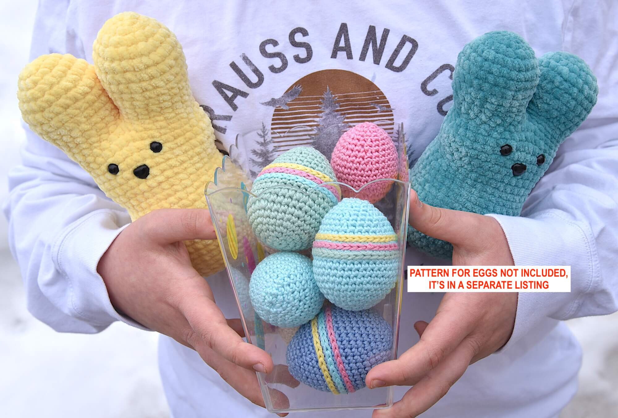 Crochet Peeps Pattern PDF Download Crochet Peep Bunny - Etsy