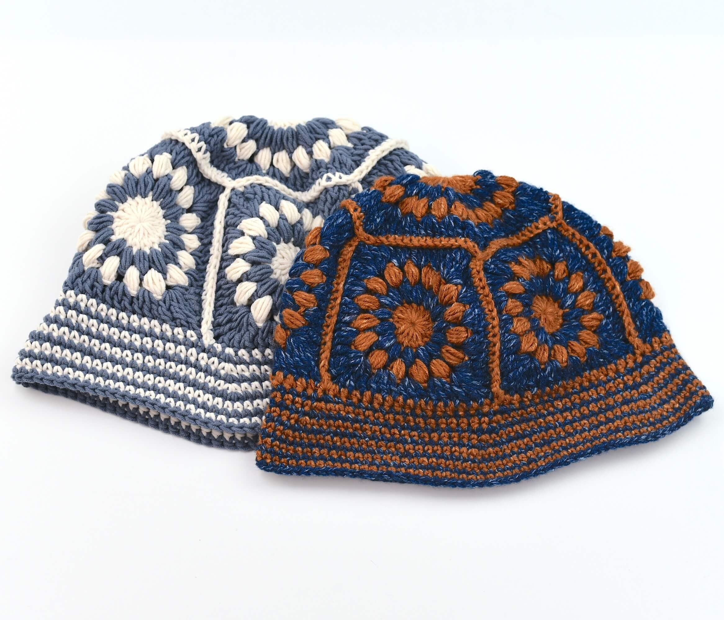 Sunburst Granny Square Bucket Hat | Crochet Pattern (PDF) - Etsy