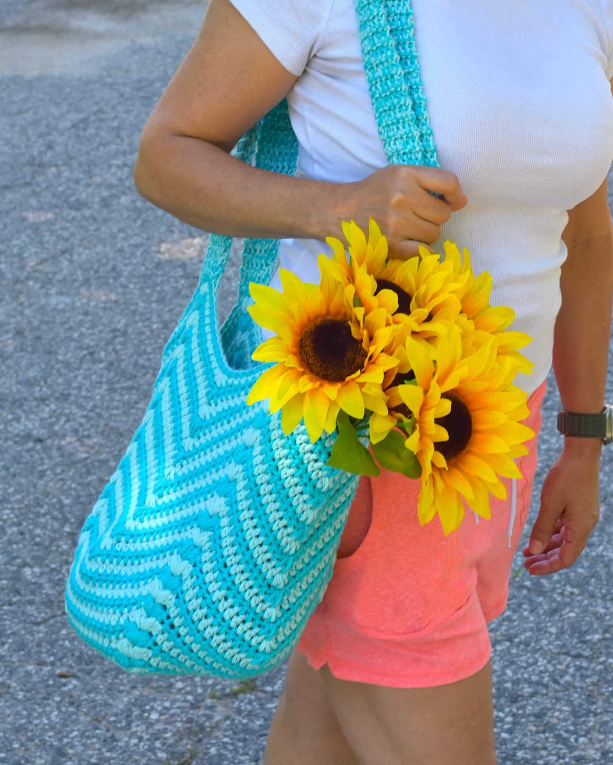 Crochet Tote Bag Pattern: Large Market Bag With Video Tutorial (PDF ...