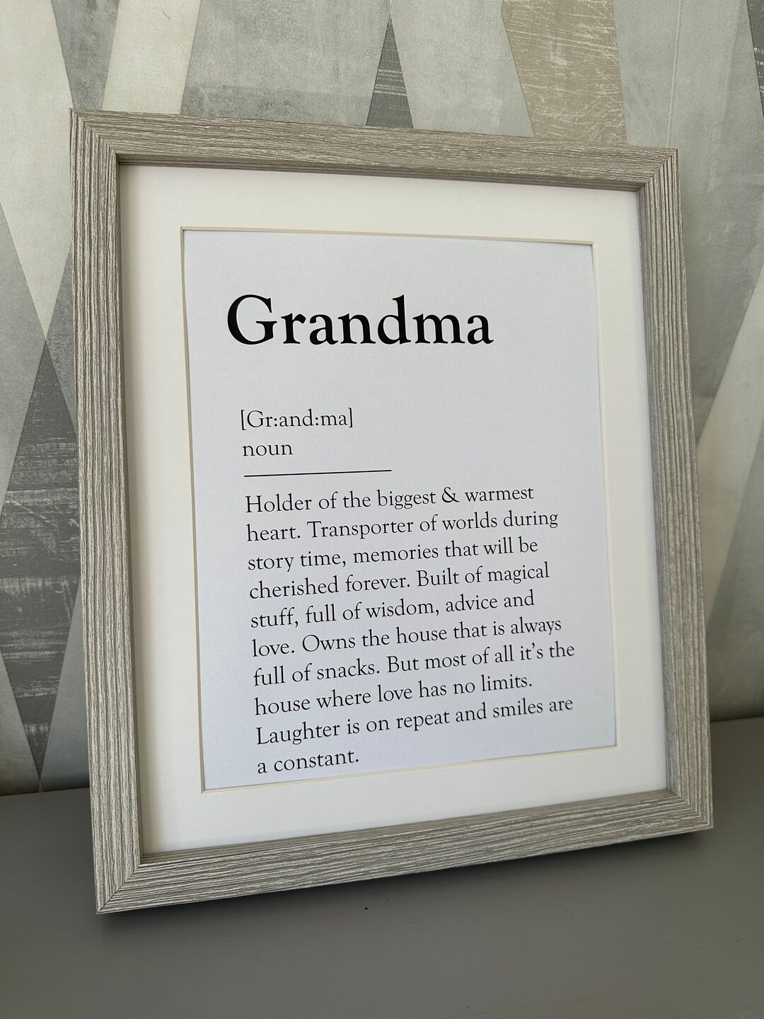Grandma Definition Wall Art Print, Birthday Present, Grandma ...