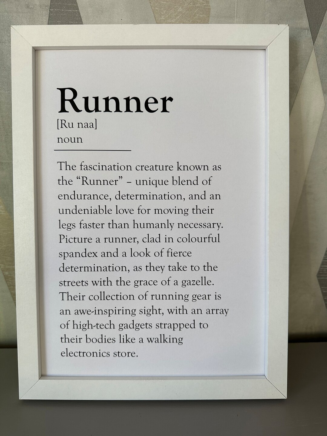 Runner Print, Runner Gift, Running Art, Inspirational Wall Decor ...
