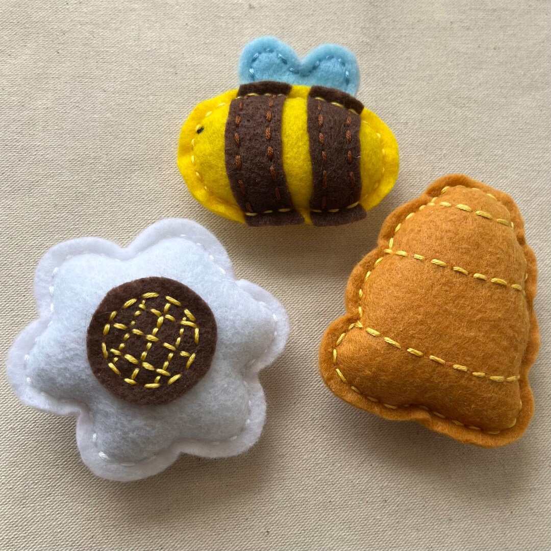 Honey Bee Catnip Filled Cat Toys - Etsy