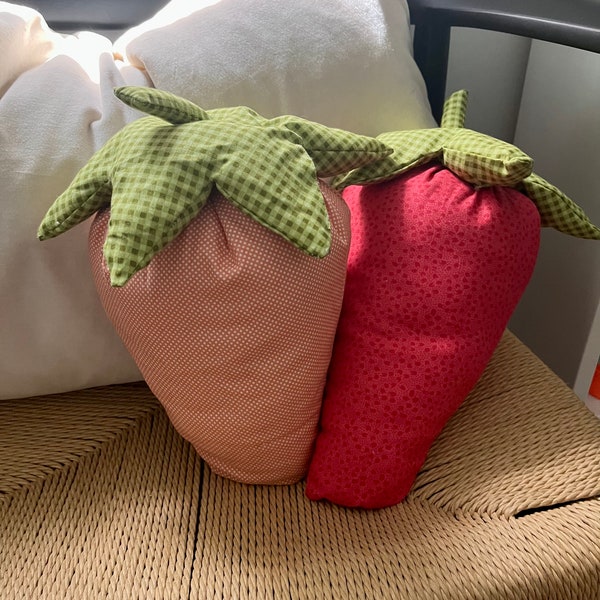 Strawberry Pillow - Etsy