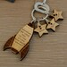 Wooden Key Ring Rocket Design Personalised Name Keyring - Etsy UK