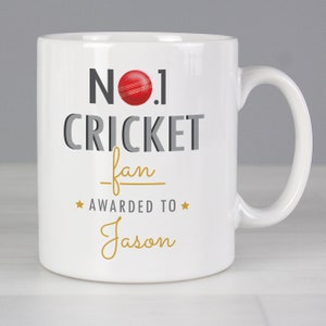 Personalised With Name Cricket Fan Mug - Etsy UK