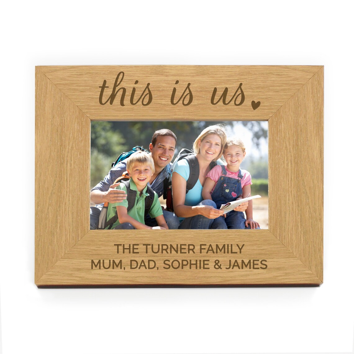 This is Us Landscape Personalised Wooden Photo Frame - Etsy UK