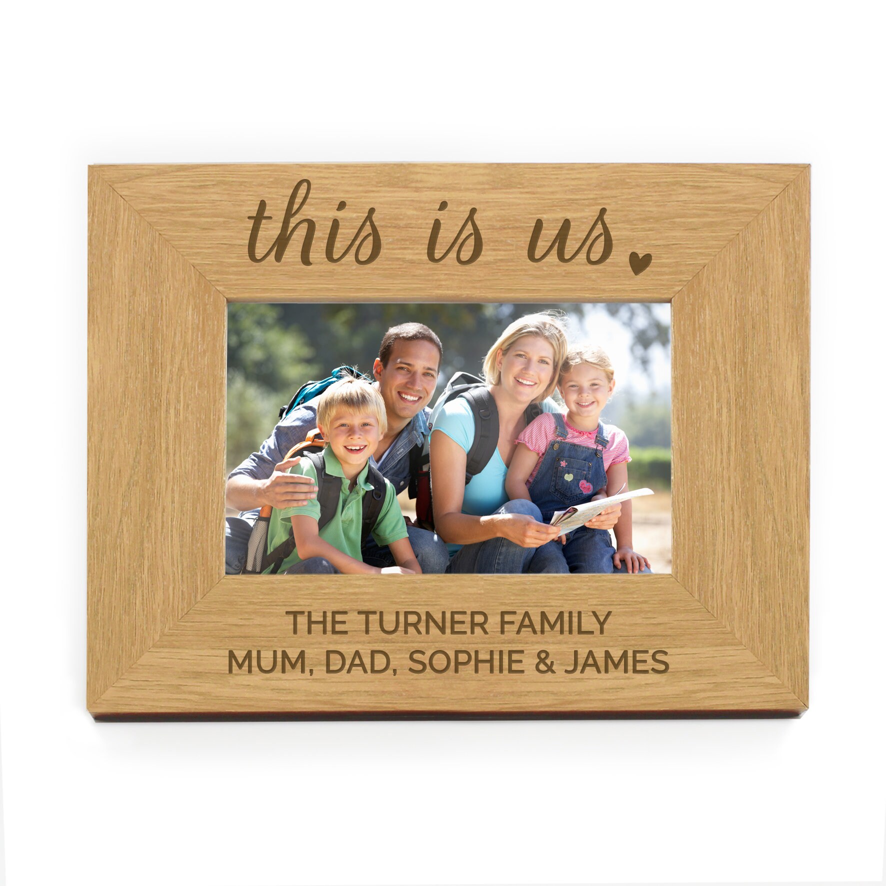 This is Us Landscape Personalised Wooden Photo Frame | Anniversary ...
