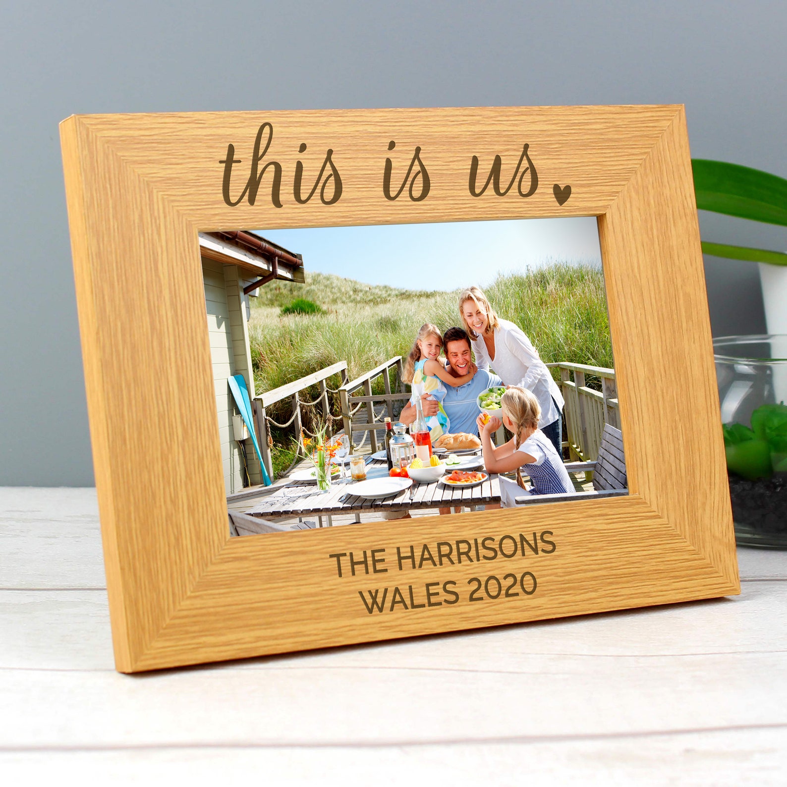This is Us Landscape Personalised Wooden Photo Frame - Etsy UK