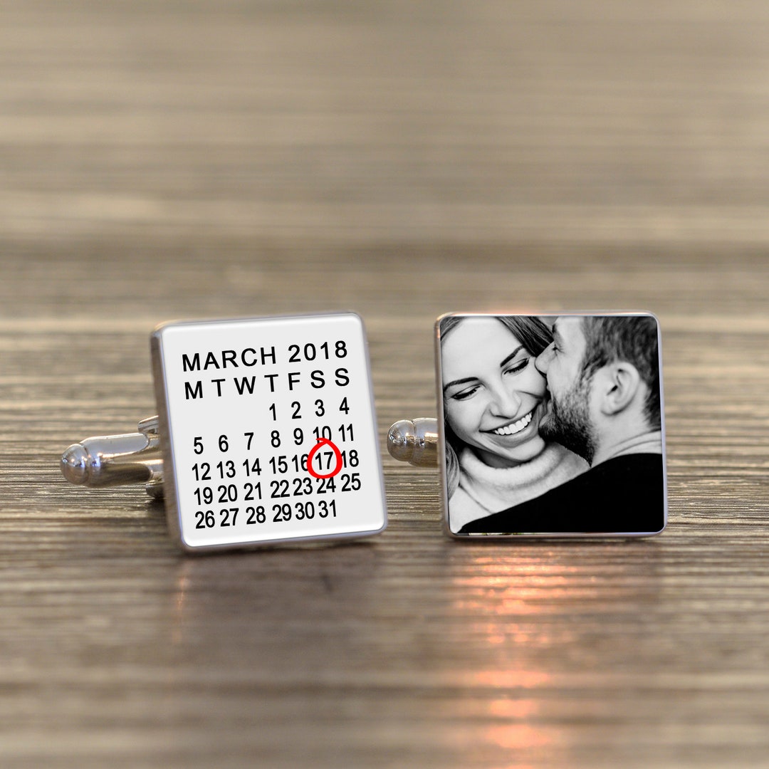 Special Date Photo Cufflinks - Etsy UK