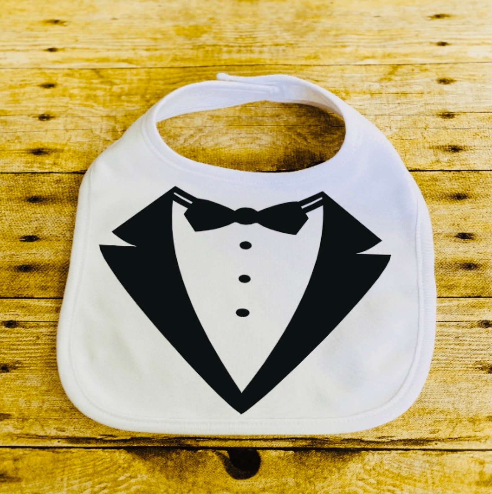 Tuxedo bib baby tux wedding bib wedding baby bib gift | Etsy