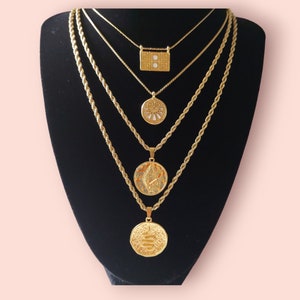 Embossed Seashell Coin Pendant, Handmade Greek Gold Beach Lover Gift - Etsy