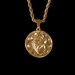 Embossed Seashell Coin Pendant, Handmade Greek Gold Beach Lover Gift - Etsy