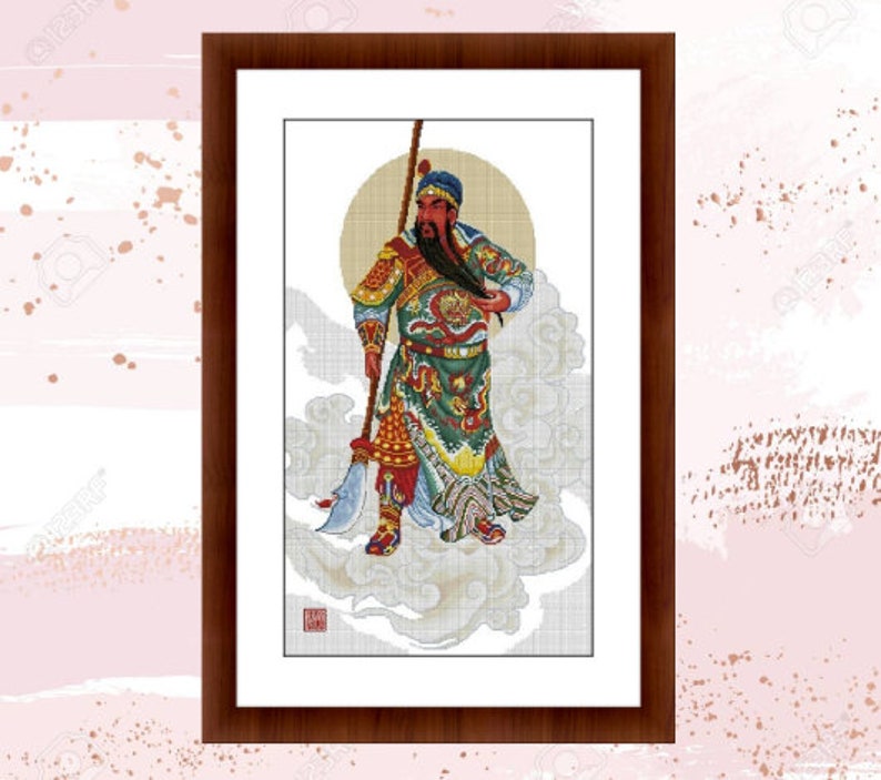 Japanese Samurai pattern Cross stitch Mighty Samurai pattern | Etsy