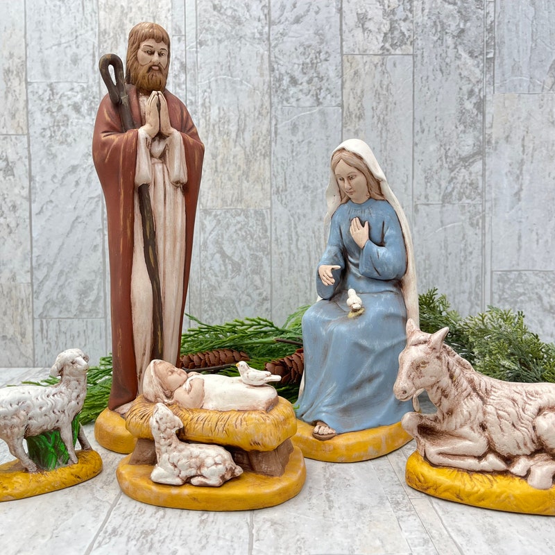 Ceramic Nativity Set - Etsy