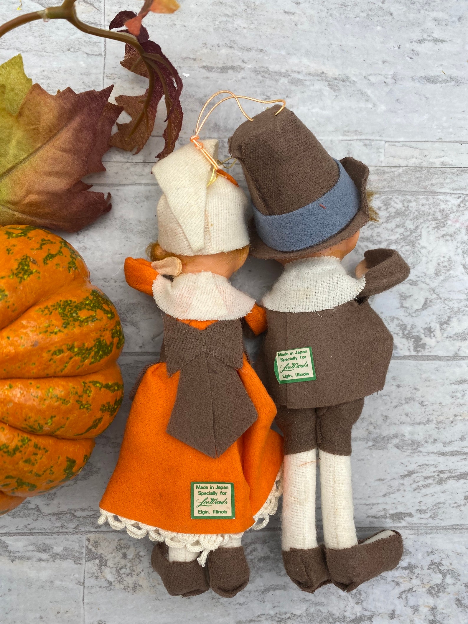 Vintage Thanksgiving Pilgrim Pixies Fall Decor Autumn | Etsy