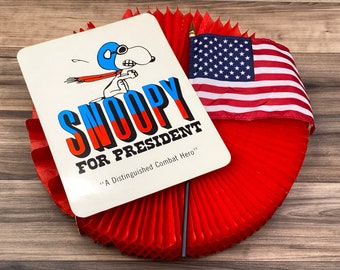 Snoopy for President - Etsy