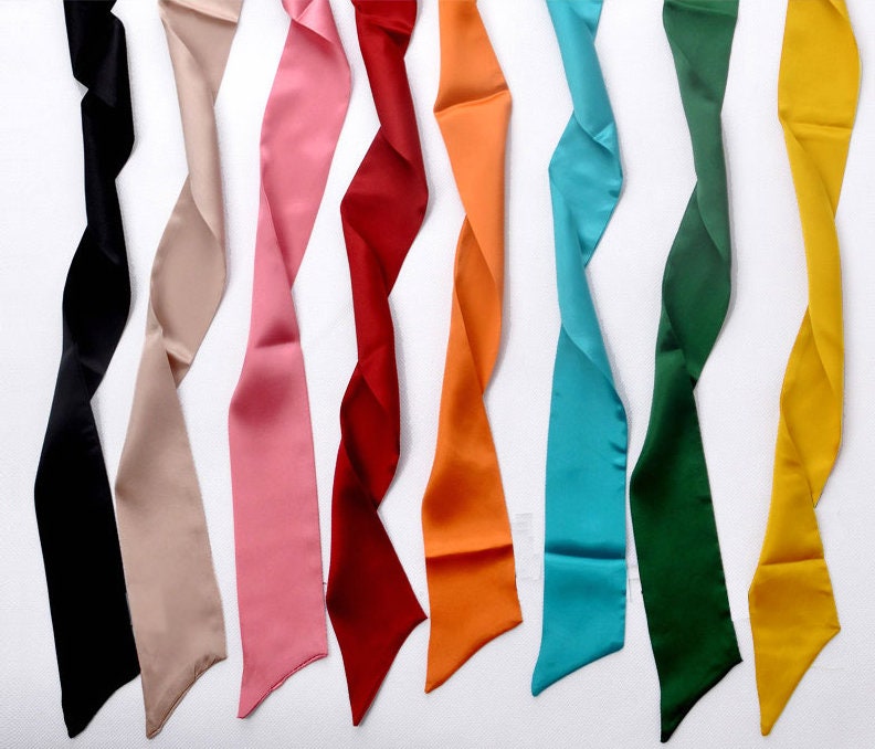 White Hair Ribbons Thin - Etsy