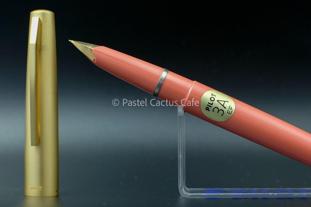 Pilot F "3a" Coral EF Nib Fountain Pen NOS Vintage 1970s Rare ...