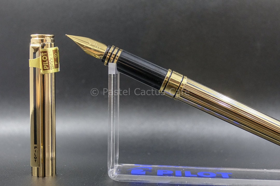 Pilot F milano Gold F Nib Fountain Pen 1980s - Etsy