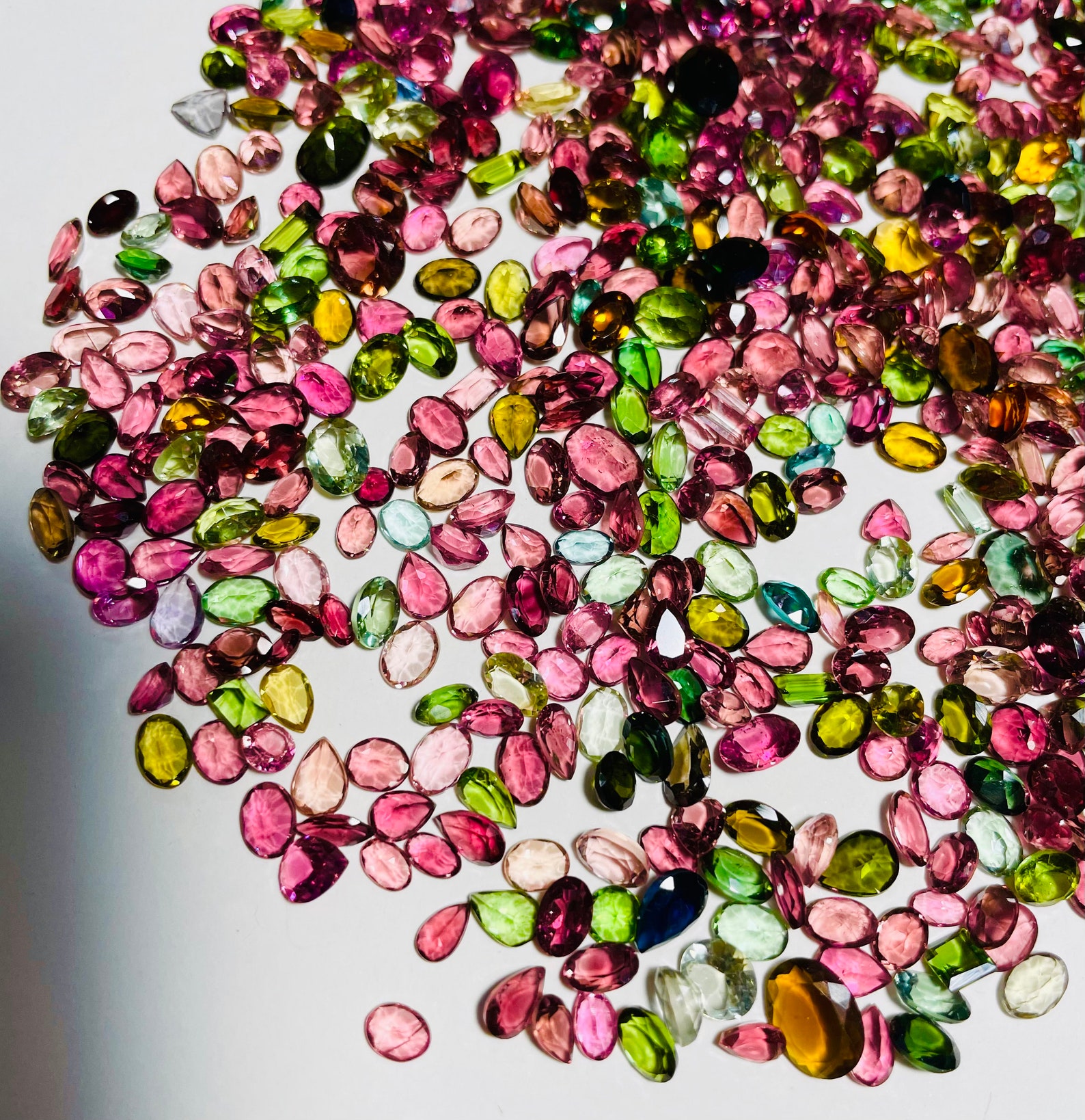 Tourmaline Cut, Natural Multi Color Tourmaline Cut Loose Gemstone Lot ...