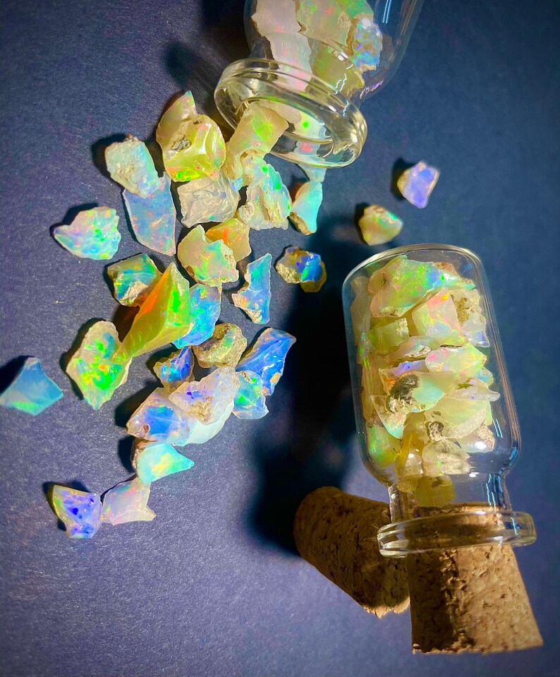Natural Ethiopian Opal Rough Gift Bottle~ Opal Rough ~ Natural ...
