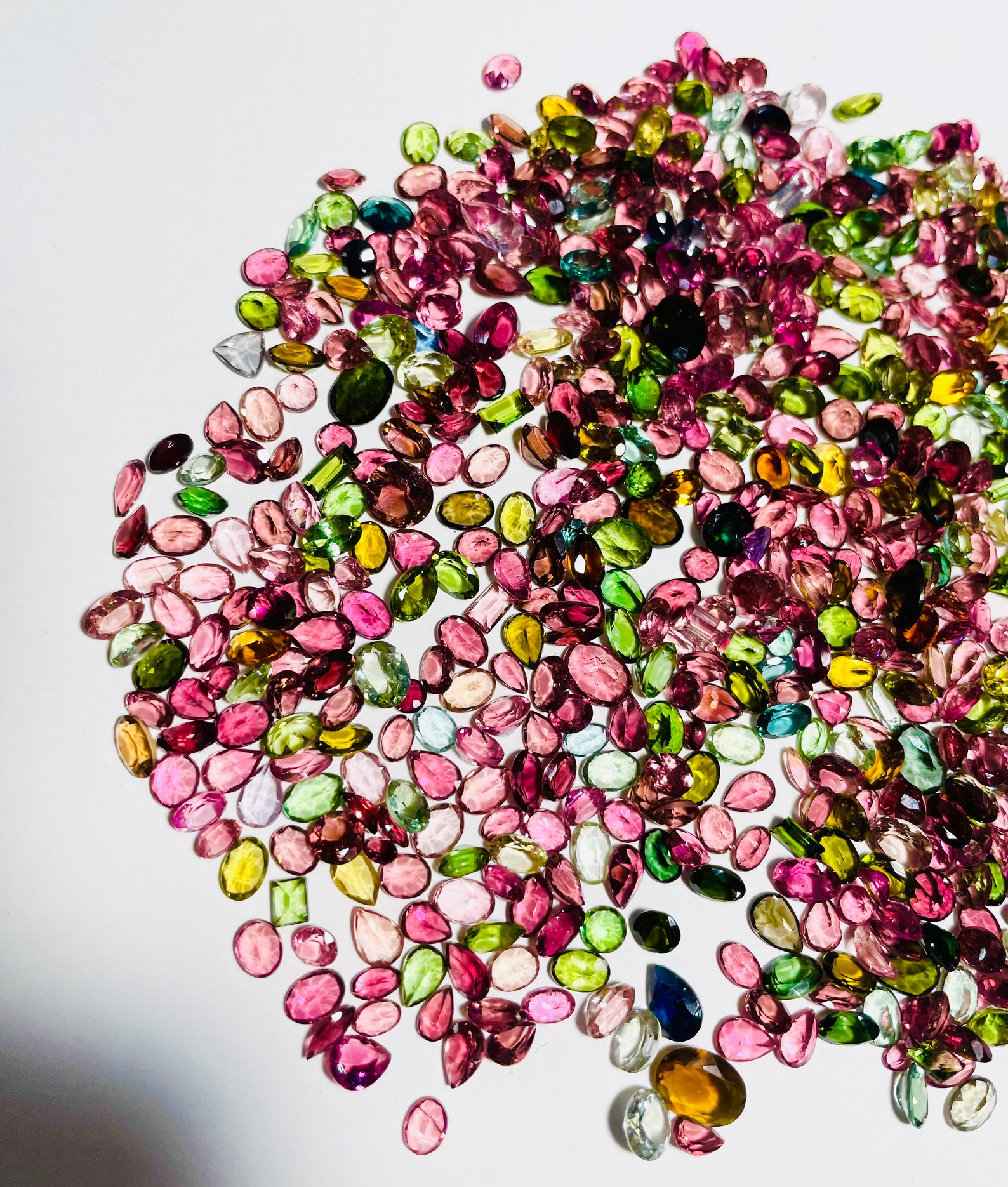 Tourmaline Cut, Natural Multi Color Tourmaline Cut Loose Gemstone Lot ...