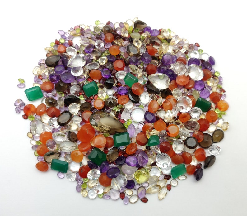 Natural Mix Loose Semi Precious Gemstone 100 Ct Lot|amethyst,citrine ...