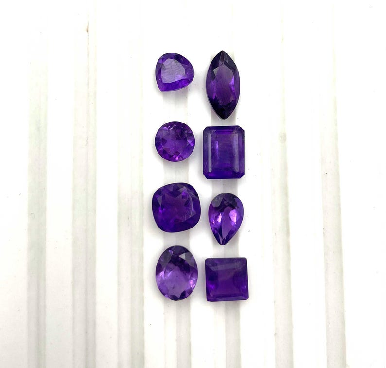 Natural African Amethyst Mix Shape Cut Loose Gemstone 60-70 Pcs 100 CT ...
