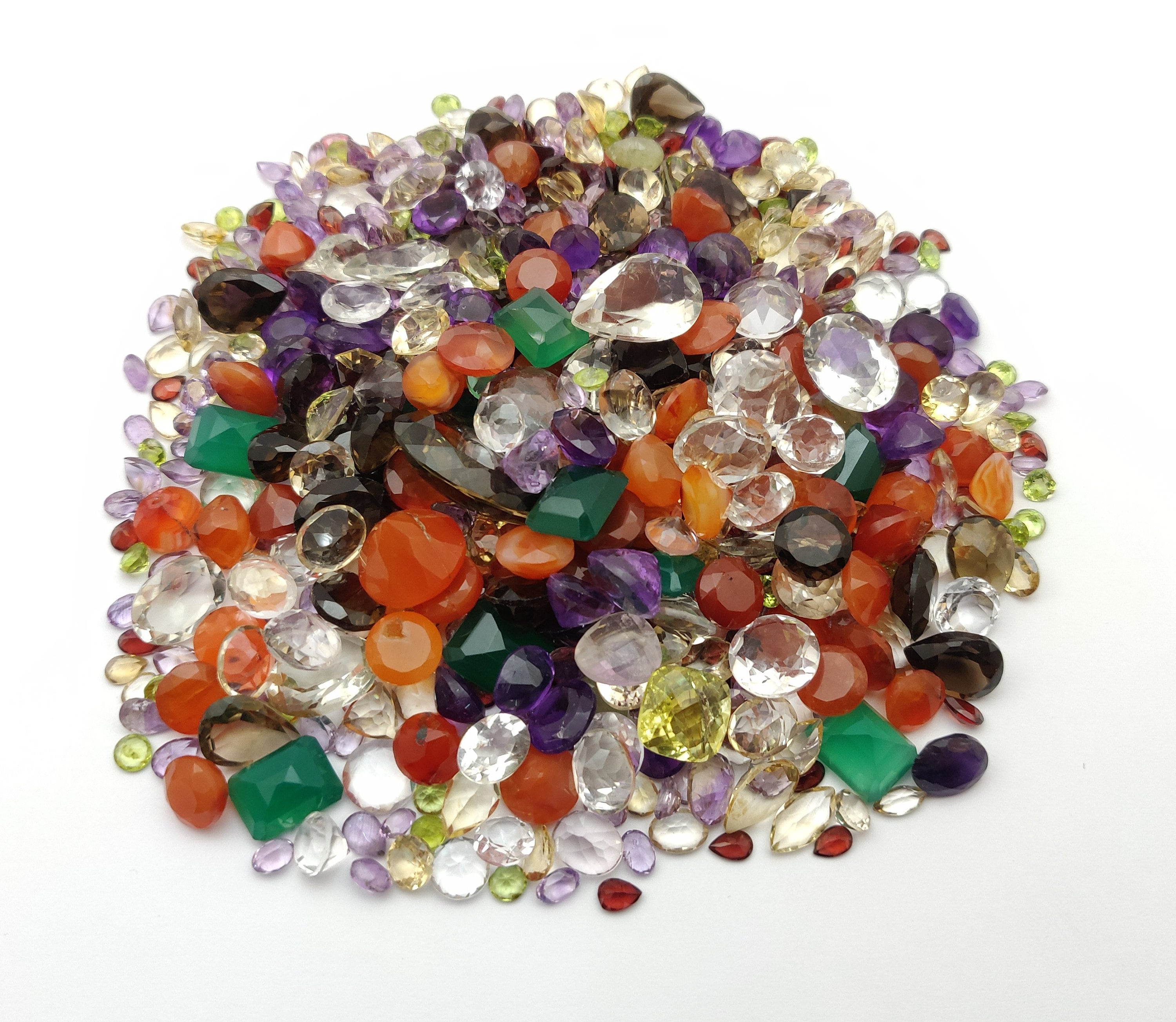 Natural Mix Loose Semi Precious Gemstone 100 Ct Lot|amethyst,citrine ...