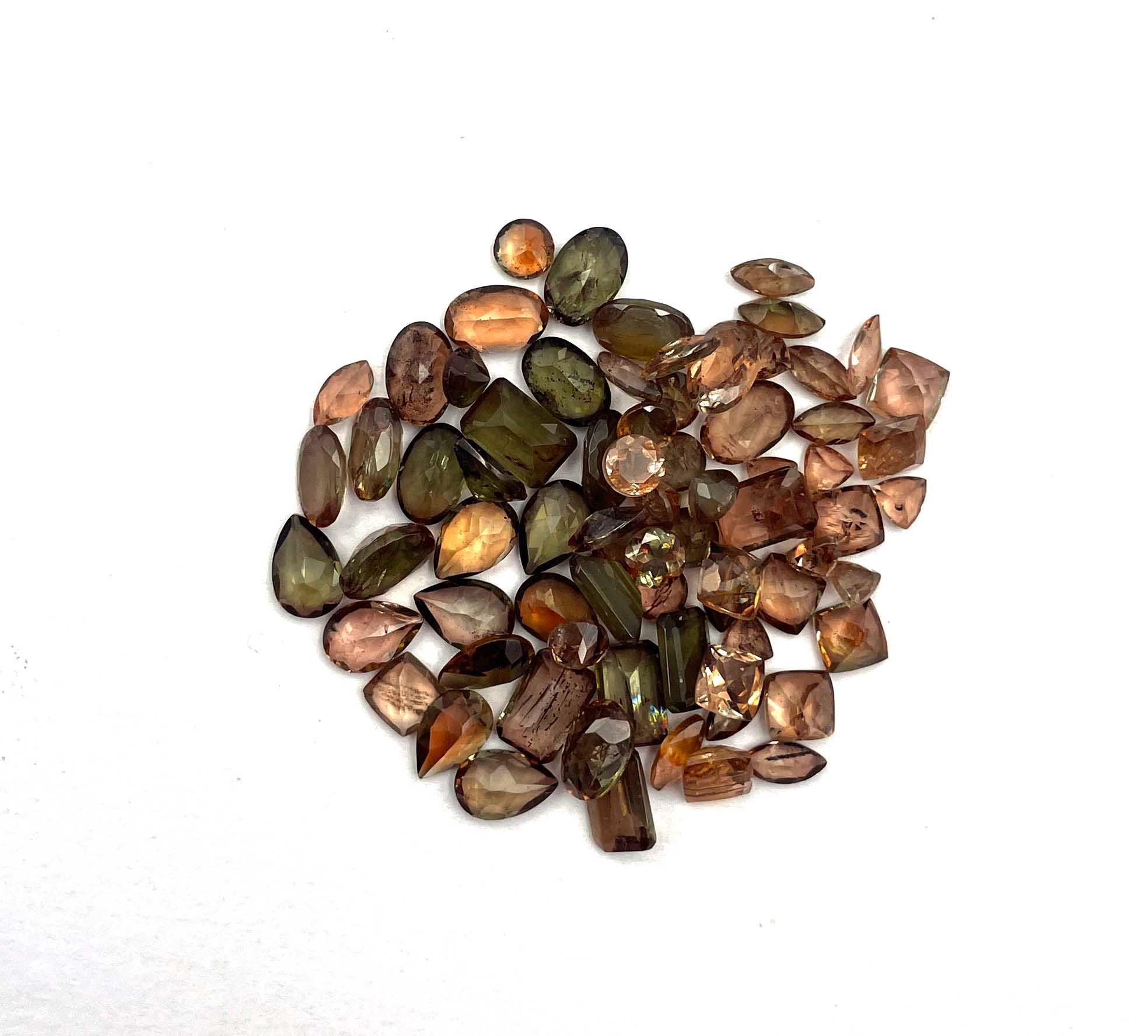 Natural Andalusite Mix Shape Cut Loose Gemstone Lot 10-12 Pcs 5 CT ...