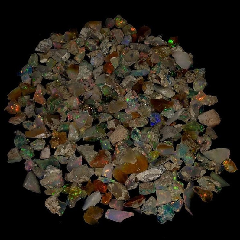 100 CT Raw Opal Loose Gemstone AAA Quality Gemstone Rough Lot~welo Fire ...