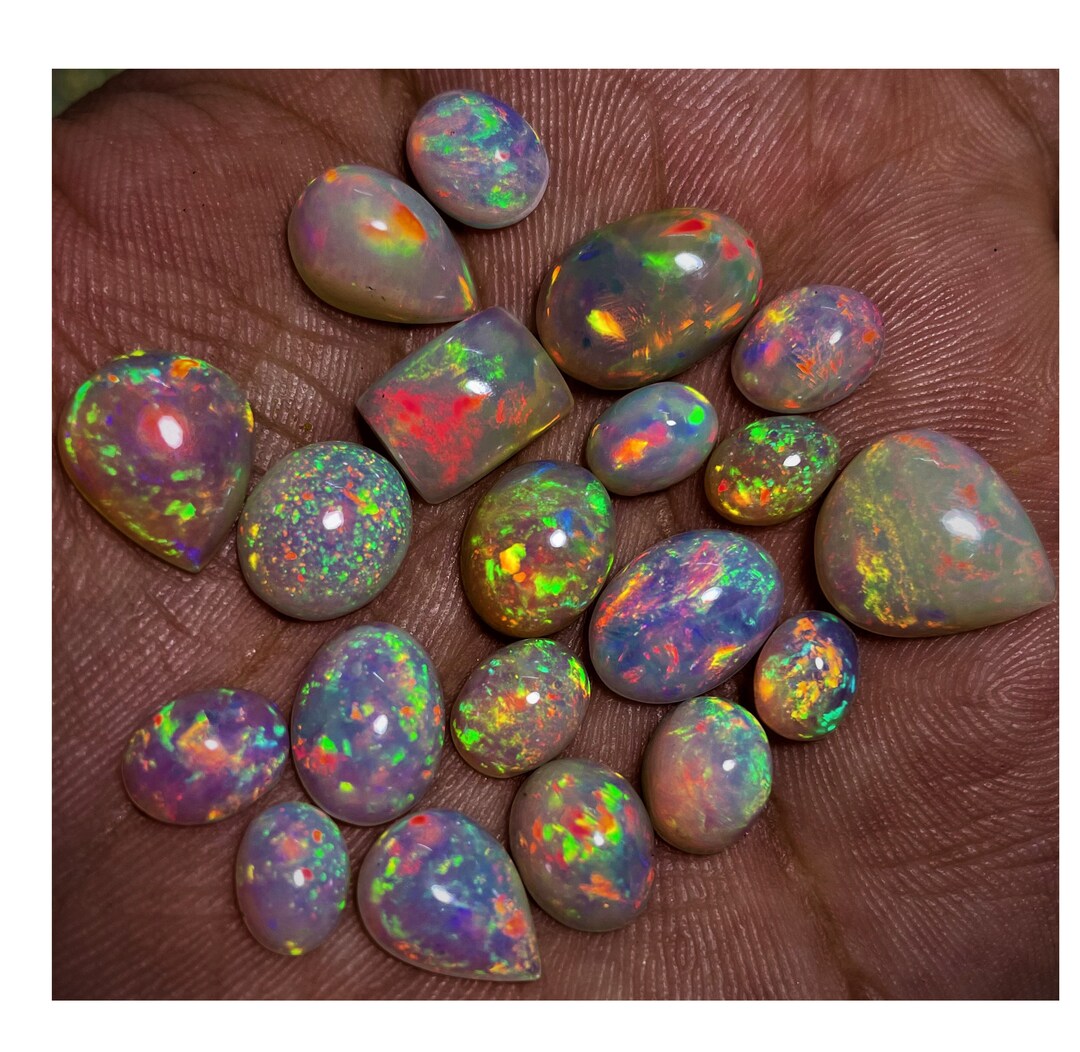 A5 Quality Natural Opal Mix Shape Cabochons Wholesale Lot AAA Ethiopian ...