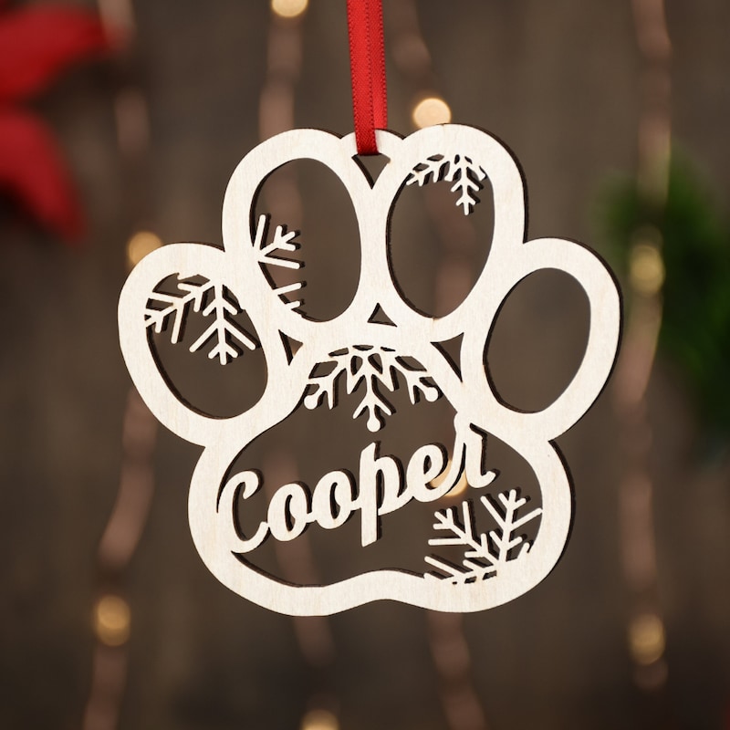 Xmas Cat Paw Ornament - Etsy