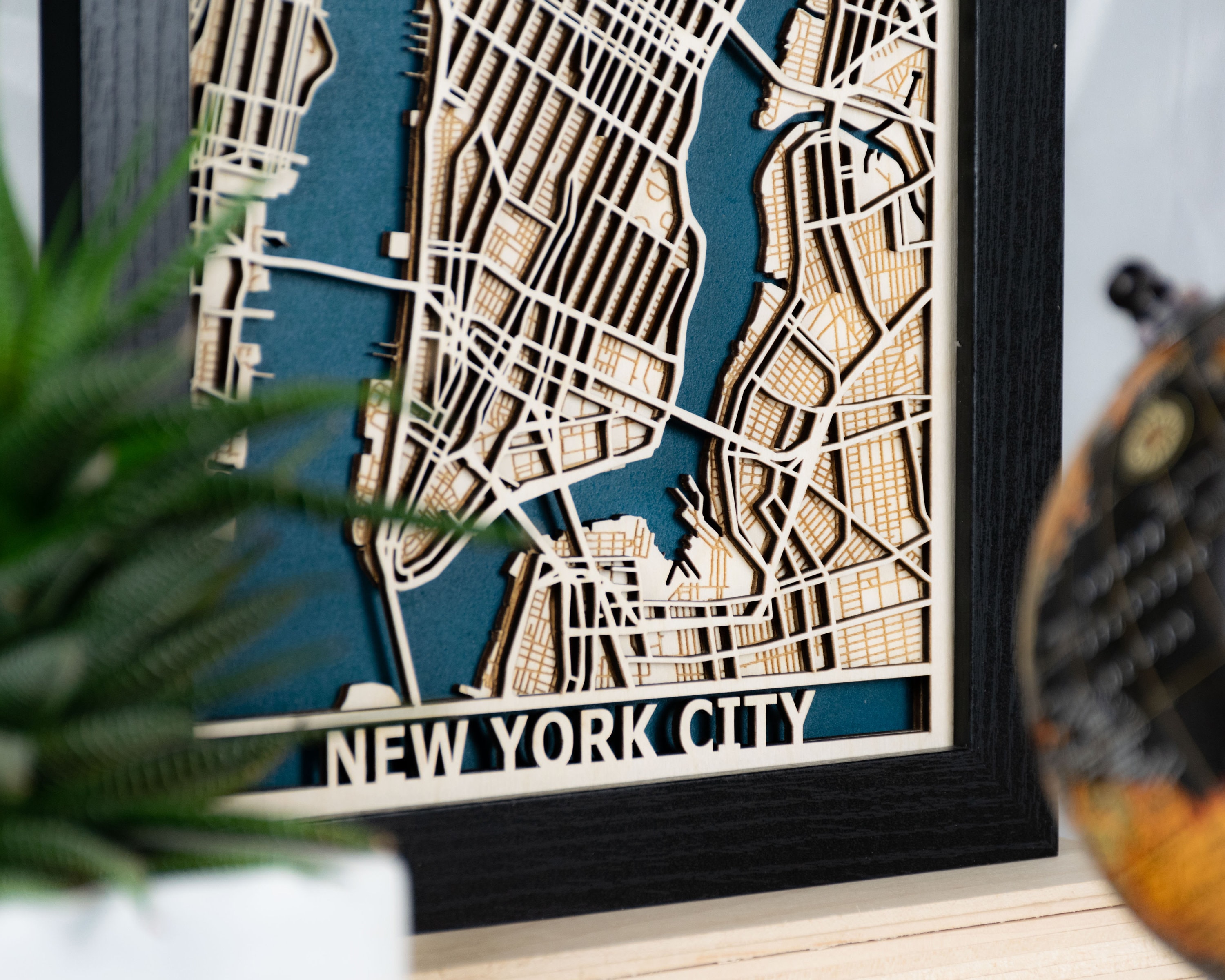 Custom Laser Cut Map of Any City in the World Made From | Etsy UK