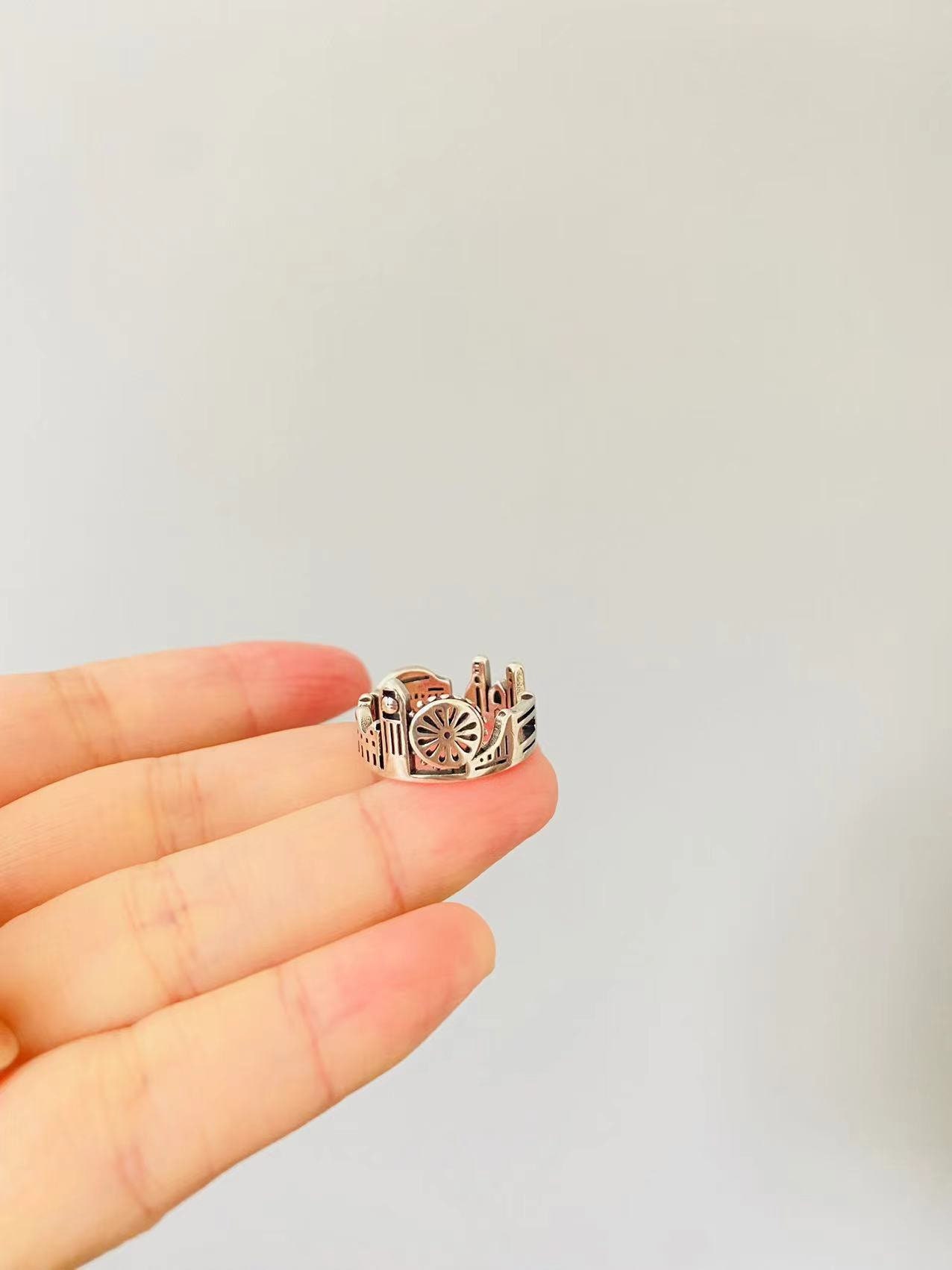 Stocker Filler for Her-925 Sterling Silver Castle Design Ring - Etsy