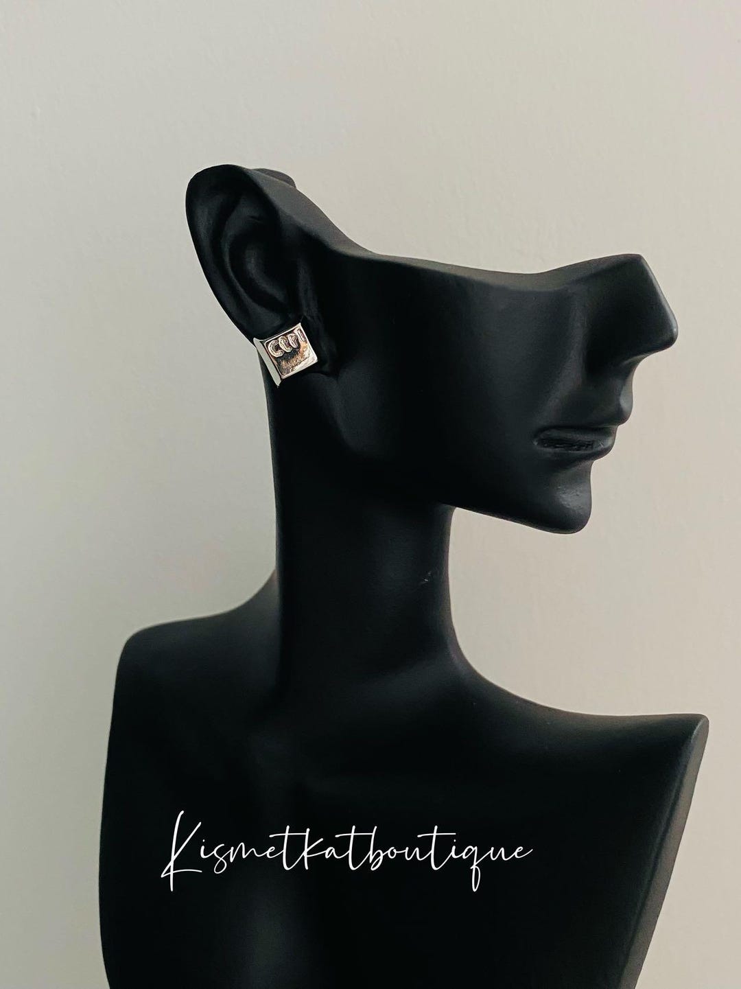 Minimalist Keyboard Key Ctrl+del Stud Earrings - Silver Geometric ...