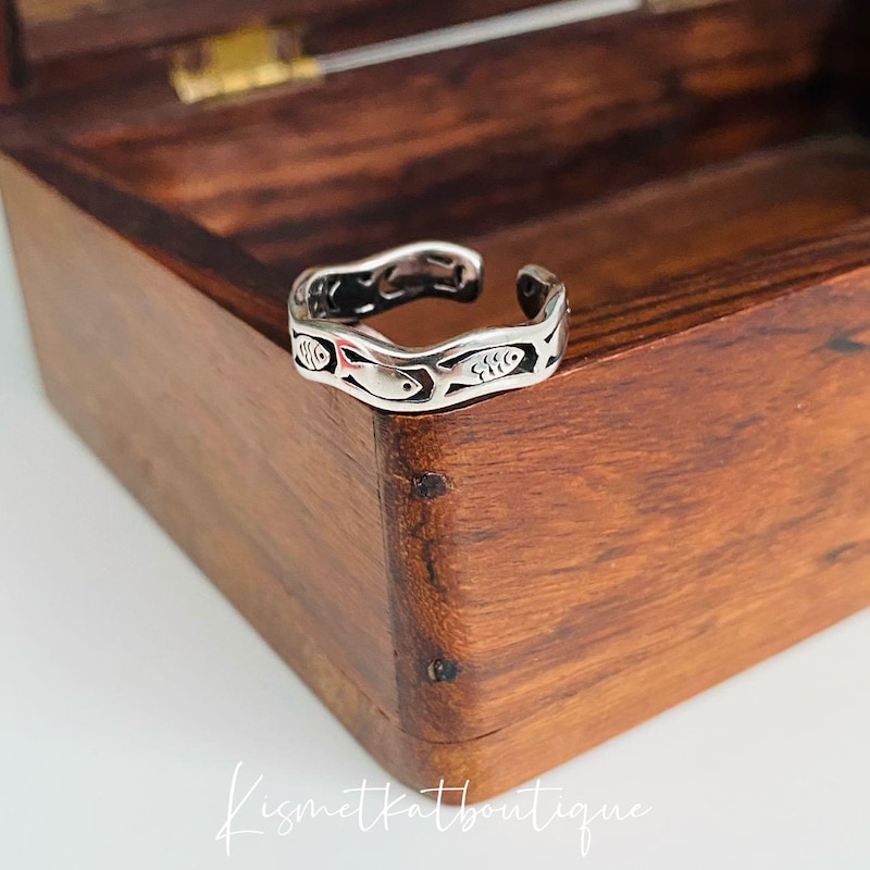 Mens Rings Fish Themed - Etsy UK