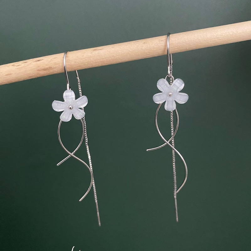 Ear Thread Earrings - Etsy